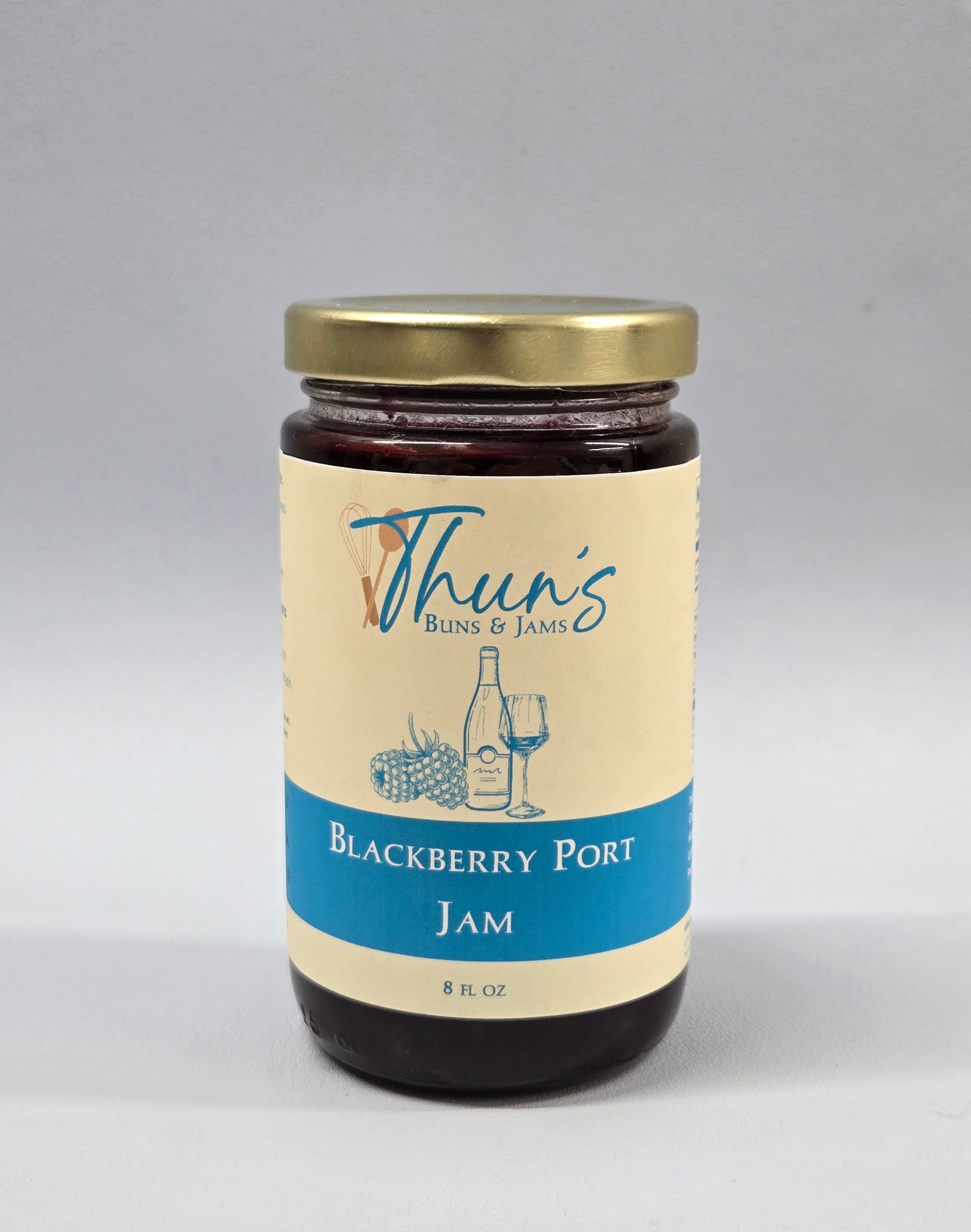 Thun's Buns and Jams - Blackberry Port Jam
